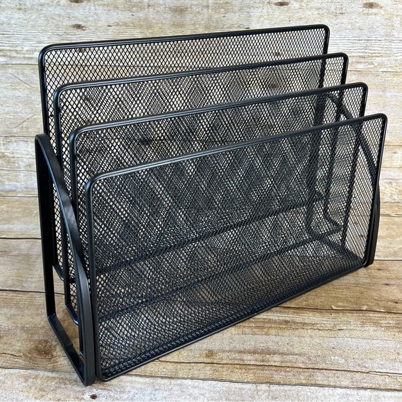 Staples | Office | Staples 3 Compartment Wire Mesh Holder | Poshmark